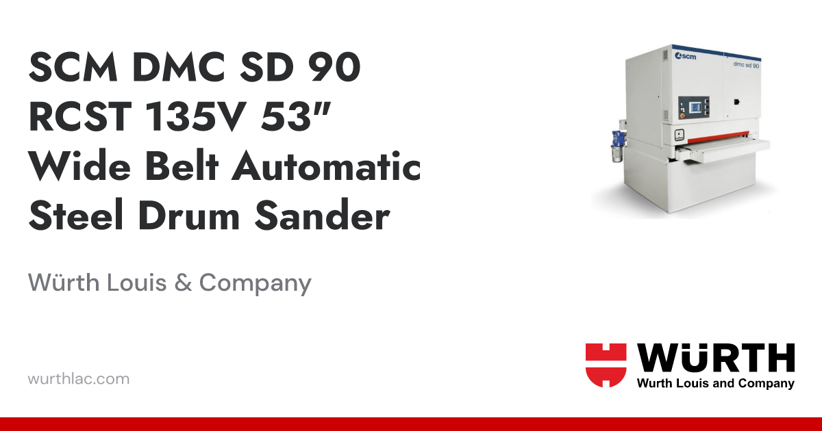 SCM DMC SD 90 RCST 135V 53" Wide Belt Automatic Steel Drum Sander ...