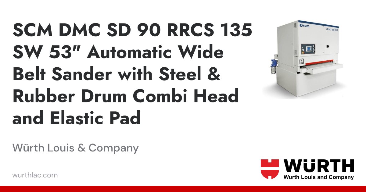 SCM DMC SD 90 RRCS 135 SW 53" Automatic Wide Belt Sander with Steel ...
