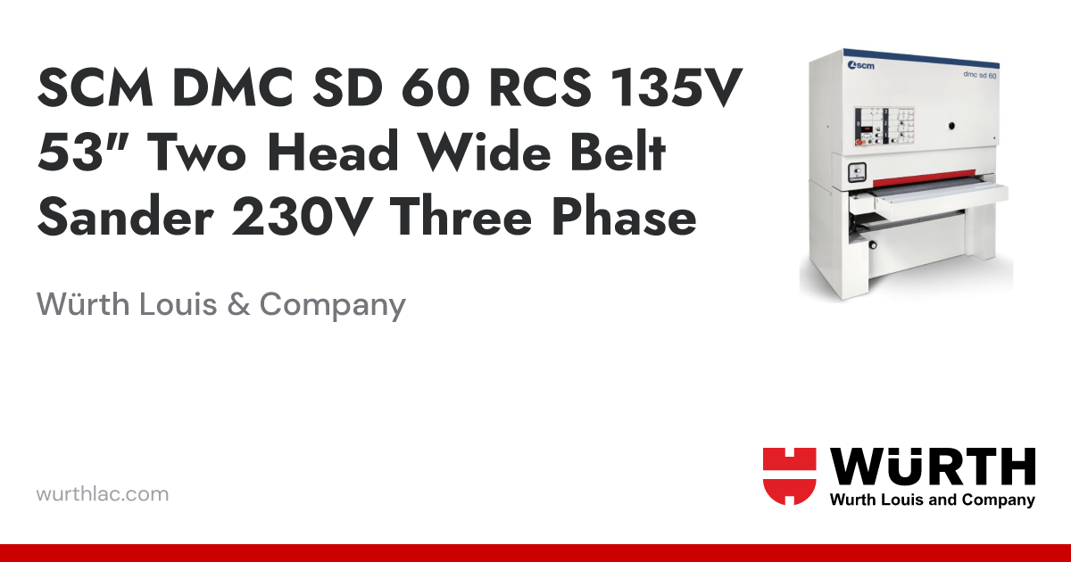SCM DMC SD 60 RCS 135V 53" Two Head Wide Belt Sander 230V Three Phase ...