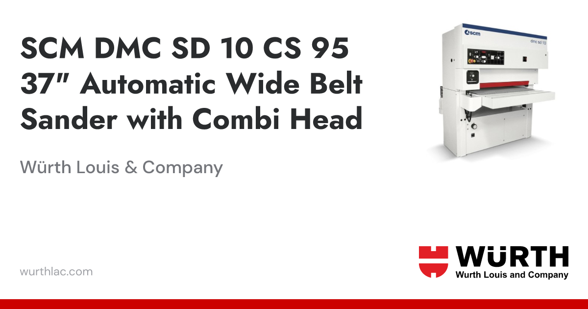 SCM DMC SD 10 CS 95 37" Automatic Wide Belt Sander with Combi Head ...