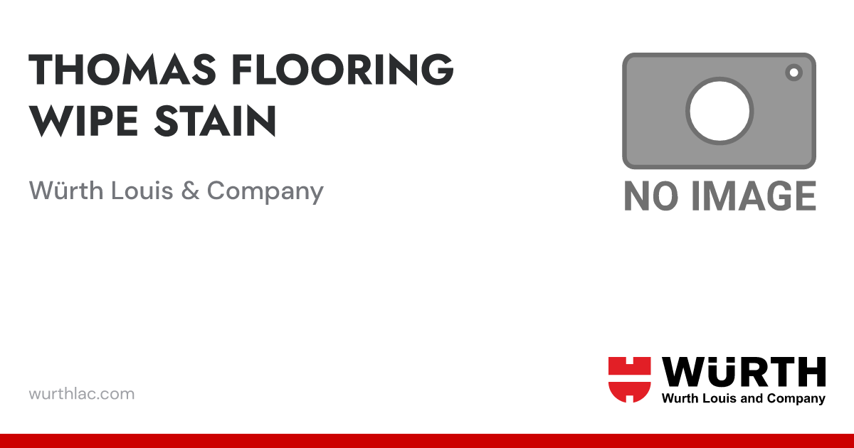 THOMAS FLOORING WIPE STAIN | Würth Louis & Company