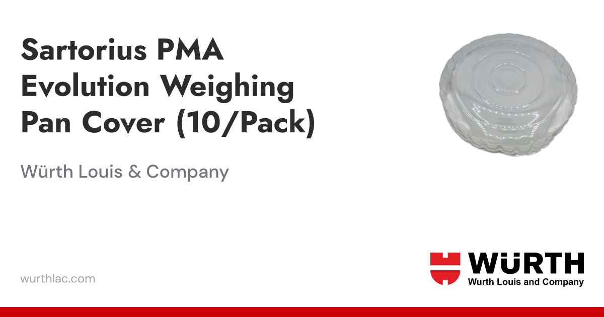 Sartorius PMA Evolution Weighing Pan Cover (10/Pack) | Würth Louis ...