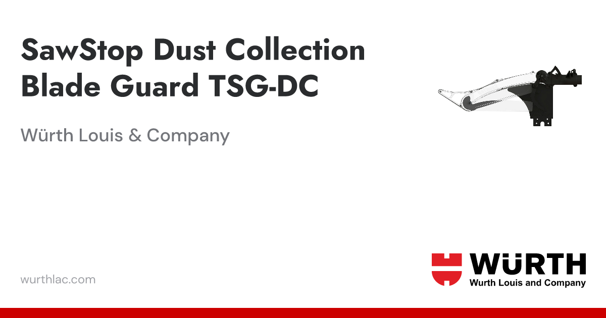 SawStop Dust Collection Blade Guard TSG-DC | Würth Louis & Company