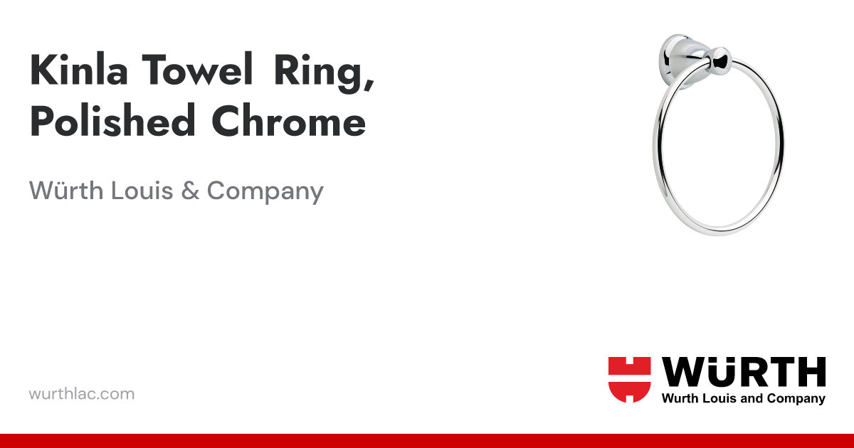 Kinla Towel Ring, Polished Chrome | Würth Louis & Company