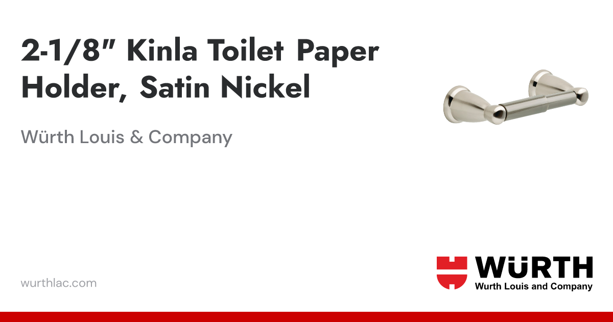 2-1/8" Kinla Toilet Paper Holder, Satin Nickel | Würth Louis & Company