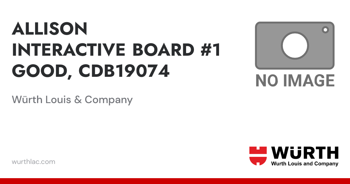 ALLISON INTERACTIVE BOARD #1 GOOD, CDB19074 | Würth Louis & Company