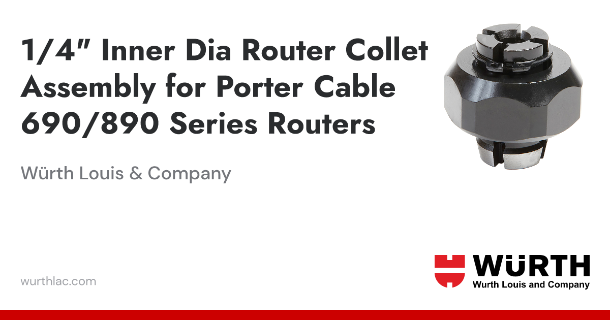 1/4" Inner Dia Router Collet Assembly for Porter Cable 690/890 Series ...