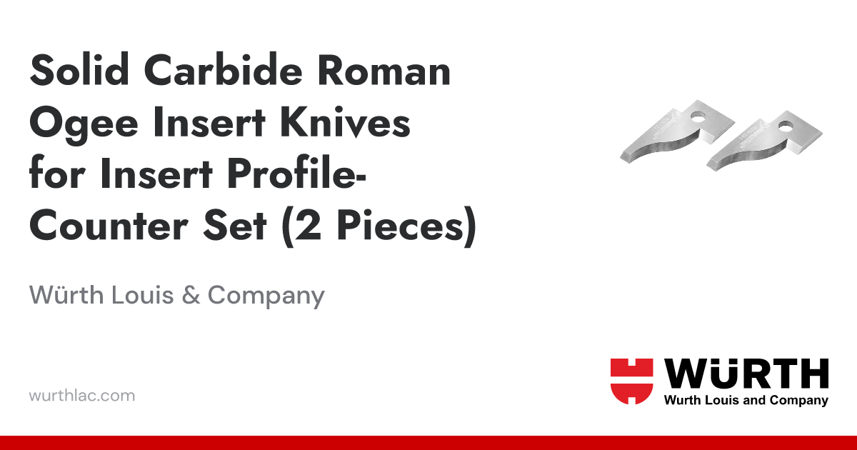 Solid Carbide Roman Ogee Insert Knives for Insert Profile-Counter Set ...