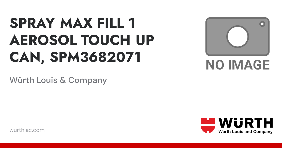SPRAY MAX FILL 1 AEROSOL TOUCH UP CAN, SPM3682071 | Würth Louis & Company