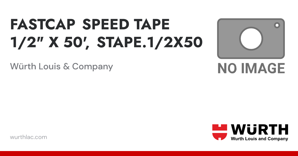 FASTCAP SPEED TAPE 1/2" X 50', STAPE.1/2X50 | Würth Louis & Company