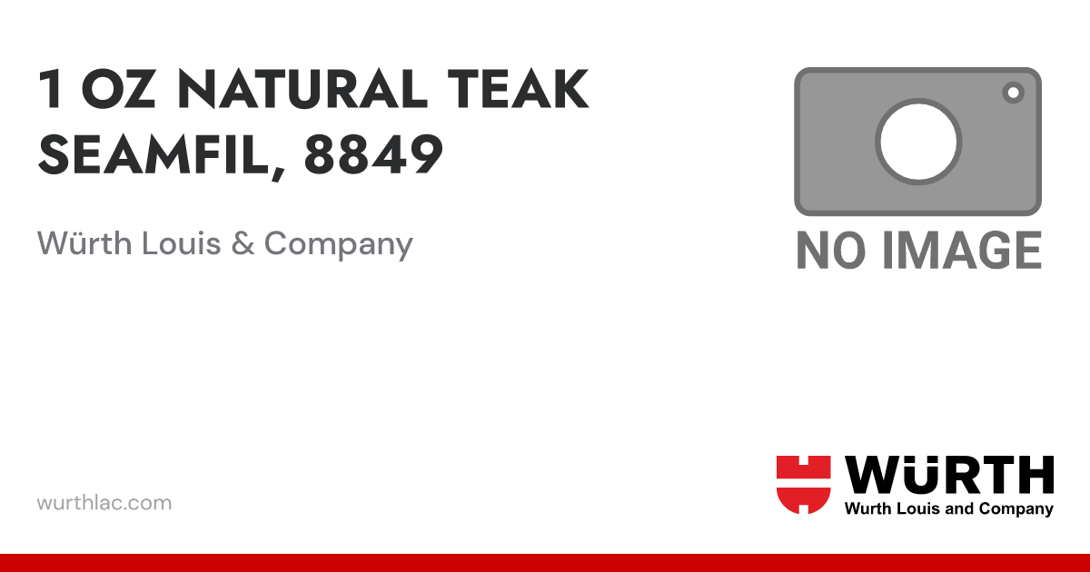 1 OZ NATURAL TEAK SEAMFIL, 8849 | Würth Louis & Company