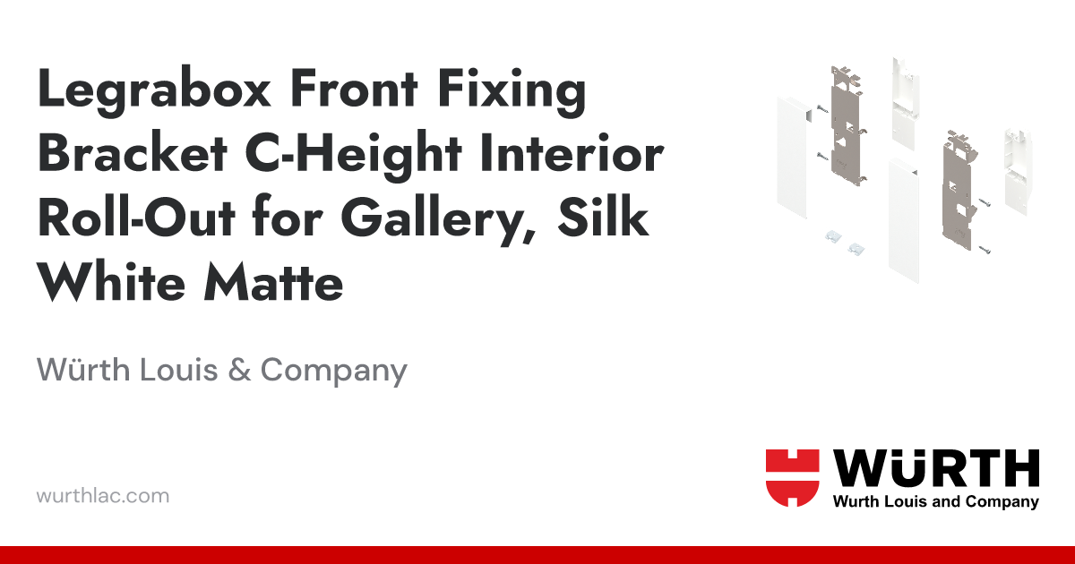 Legrabox Front Fixing Bracket C-Height Interior Roll-Out for Gallery ...