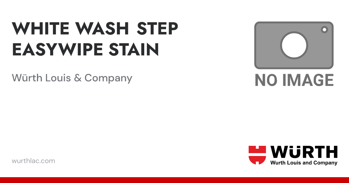 WHITE WASH STEP EASYWIPE STAIN | Würth Louis & Company