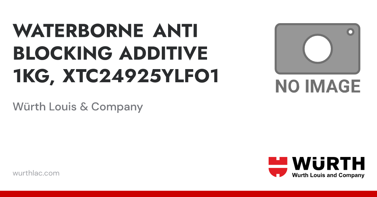 WATERBORNE ANTI BLOCKING ADDITIVE 1KG, XTC24925YLFO1 | Würth Louis ...