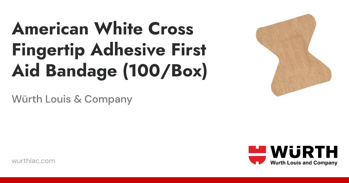 American White Cross Fingertip Adhesive First Aid Bandage (100/Box ...
