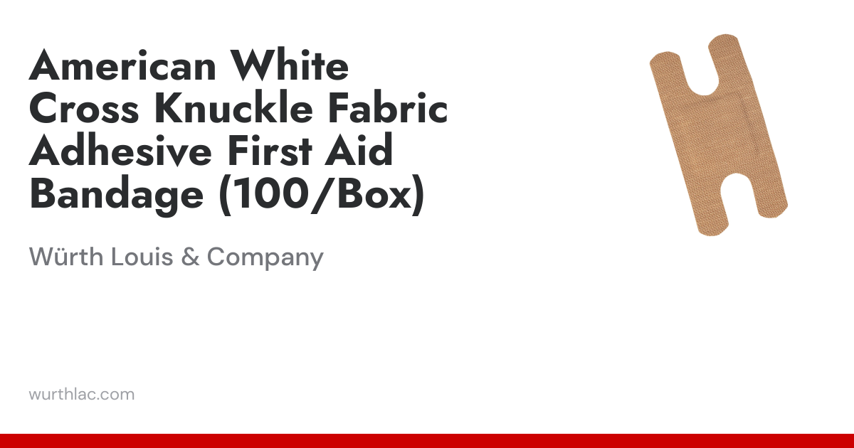 American White Cross Knuckle Fabric Adhesive First Aid Bandage (100/Box ...