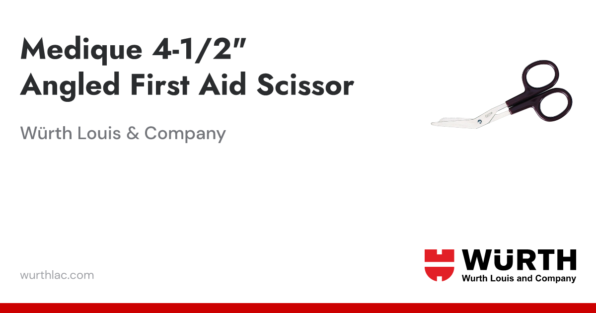 Medique 4-1/2" Angled First Aid Scissor | Würth Louis & Company