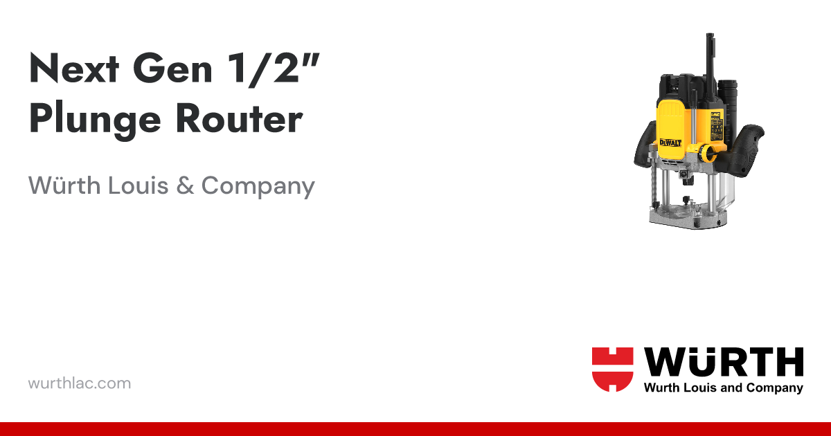 Next Gen 1/2" Plunge Router | Würth Louis & Company