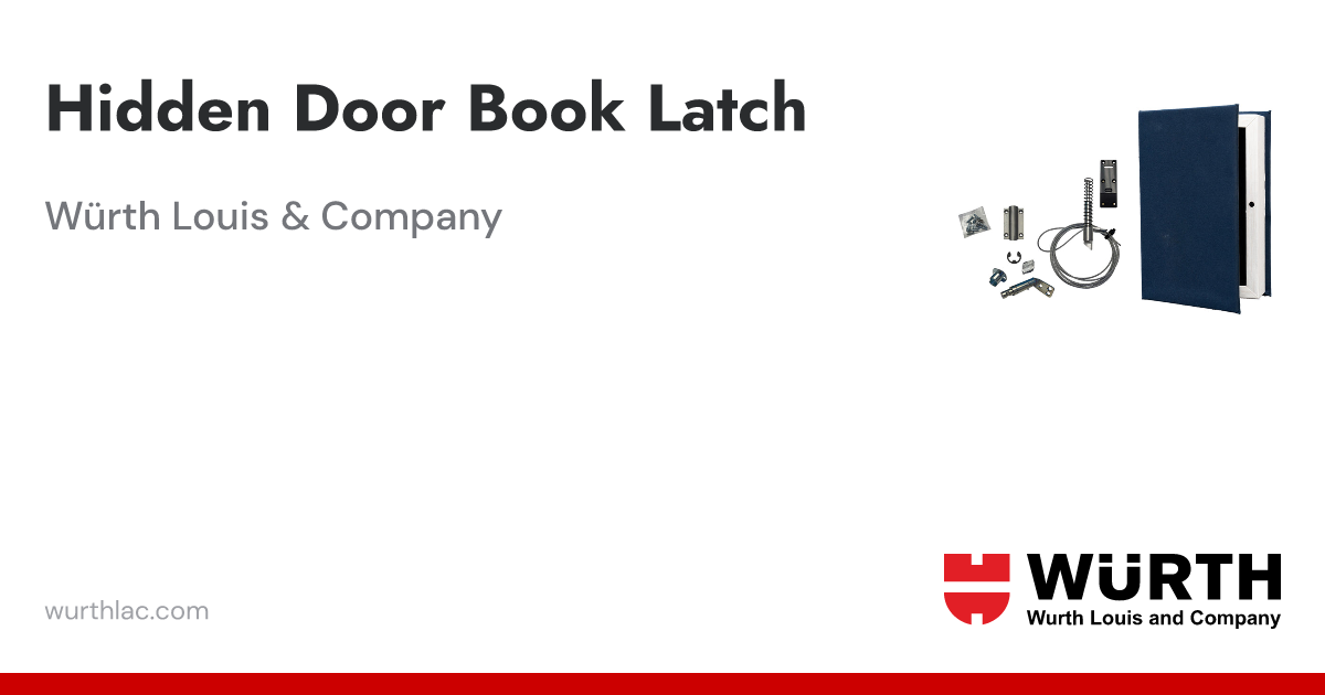 Hidden Door Book Latch | Würth Louis & Company