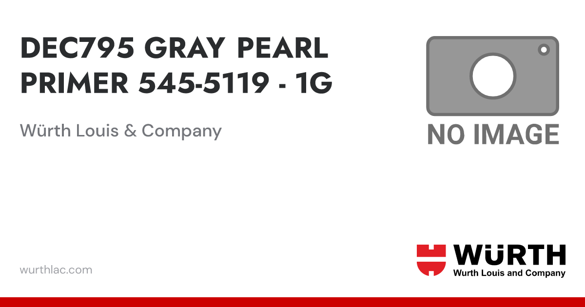 DEC795 GRAY PEARL PRIMER 545-5119 - 1G | Würth Louis & Company