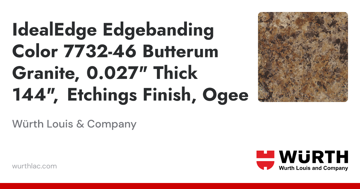 IdealEdge Edgebanding Color 7732-46 Butterum Granite, 0.027" Thick 144 ...