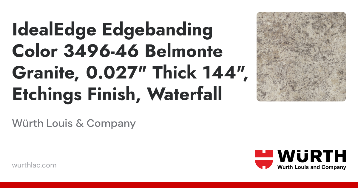 IdealEdge Edgebanding Color 3496-46 Belmonte Granite, 0.027" Thick 144 ...