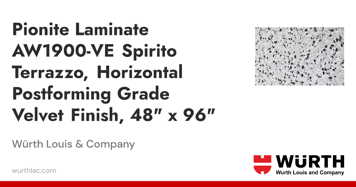 Pionite Laminate AW1900-VE Spirito Terrazzo, Horizontal Postforming ...