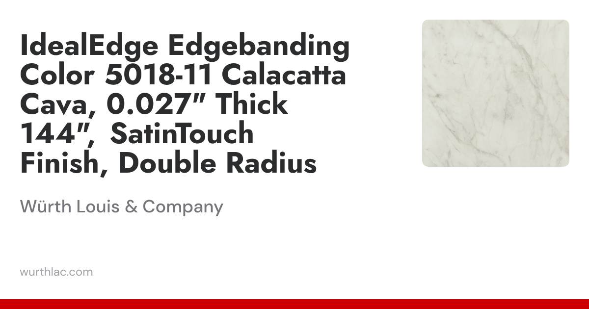 IdealEdge Edgebanding Color 5018-11 Calacatta Cava, 0.027" Thick 144 ...