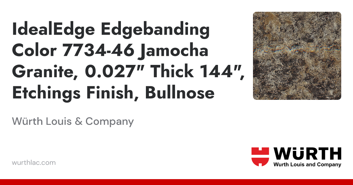 IdealEdge Edgebanding Color 7734-46 Jamocha Granite, 0.027" Thick 144 ...