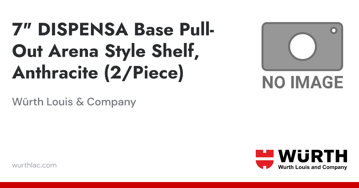 7" DISPENSA Base Pull-Out Arena Style Shelf, Anthracite (2/Piece ...
