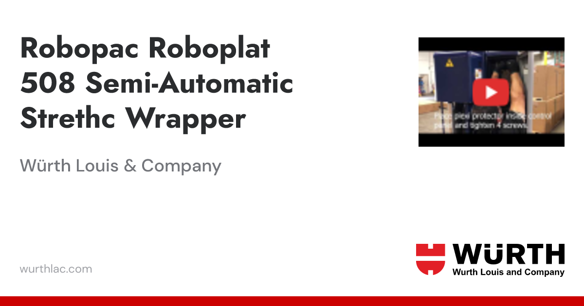 Robopac Roboplat 508 Semi-Automatic Strethc Wrapper | Würth Louis & Company