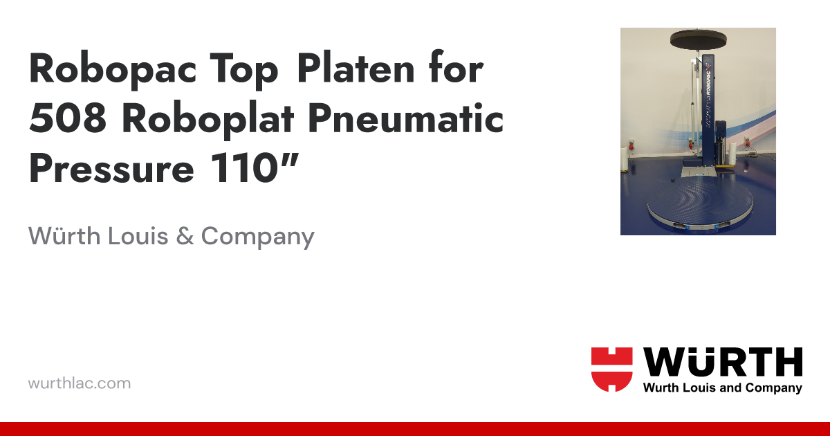 Robopac Top Platen for 508 Roboplat Pneumatic Pressure 110" | Würth ...