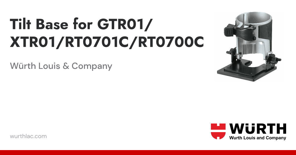 Tilt Base for GTR01/XTR01/RT0701C/RT0700C | Würth Louis & Company