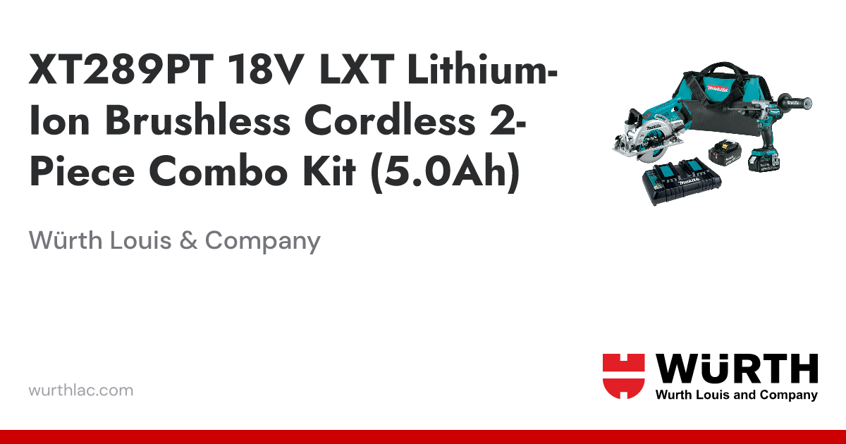 XT289PT 18V LXT Lithium-Ion Brushless Cordless 2-Piece Combo Kit (5.0Ah ...