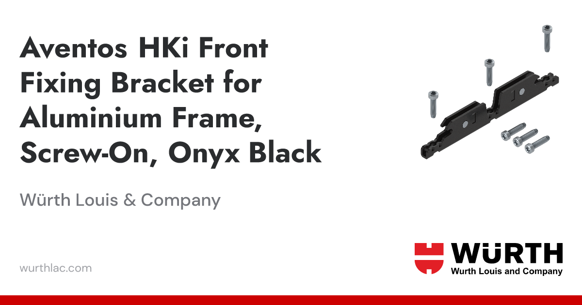 Aventos HKi Front Fixing Bracket for Aluminium Frame, Screw-On, Onyx ...