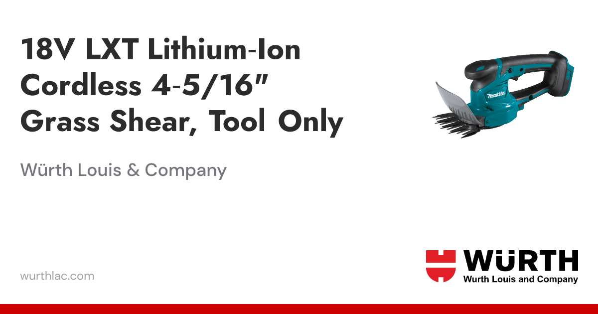 18V LXT Lithium‑Ion Cordless 4‑5/16" Grass Shear, Tool Only | Würth ...