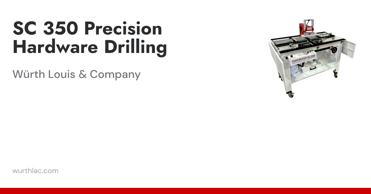 SC 350 Precision Hardware Drilling | Würth Louis & Company