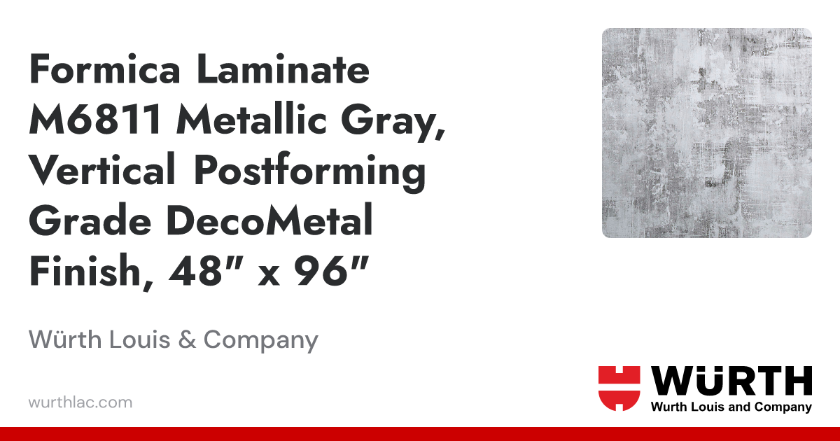 Formica Laminate M6811 Metallic Gray, Vertical Postforming Grade ...