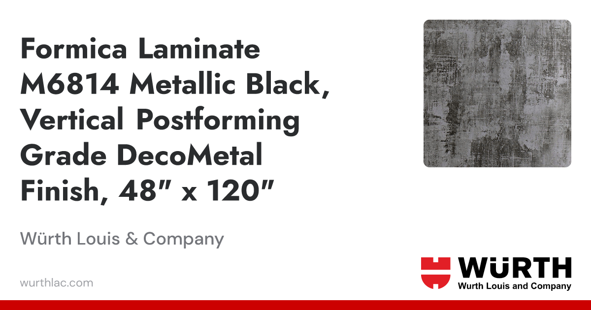 Formica Laminate M6814 Metallic Black, Vertical Postforming Grade ...