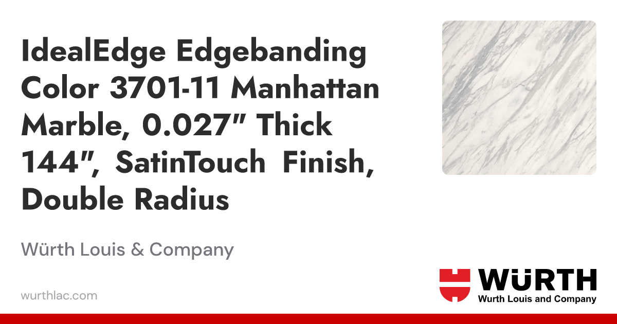 IdealEdge Edgebanding Color 3701-11 Manhattan Marble, 0.027" Thick 144 ...