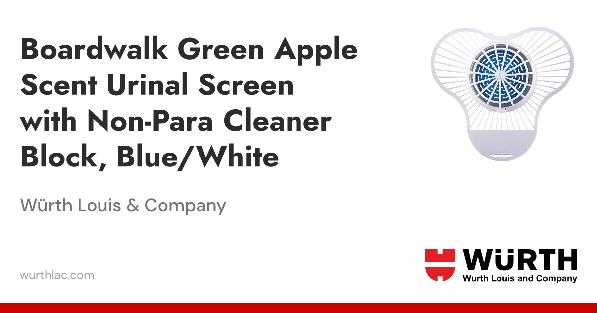 Boardwalk Green Apple Scent Urinal Screen with Non-Para Cleaner Block ...