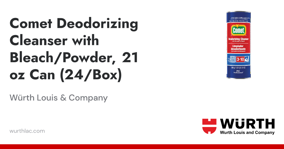 Comet Deodorizing Cleanser with Bleach/Powder, 21 oz Can (24/Box ...