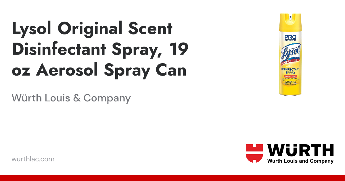 Lysol Original Scent Disinfectant Spray, 19 oz Aerosol Spray Can ...