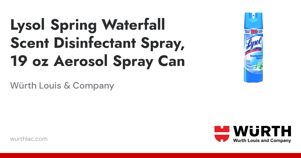 Lysol Spring Waterfall Scent Disinfectant Spray, 19 oz Aerosol Spray ...
