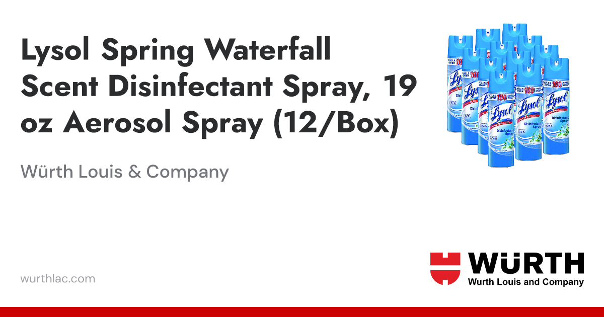 Lysol Spring Waterfall Scent Disinfectant Spray, 19 oz Aerosol Spray ...