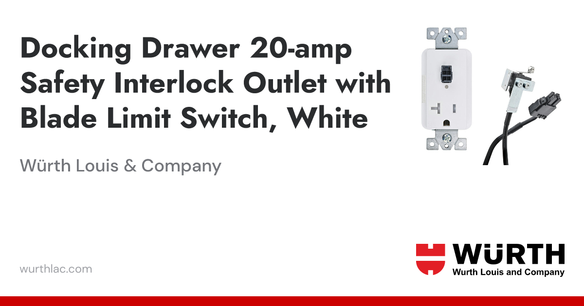 Docking Drawer 20-amp Safety Interlock Outlet with Blade Limit Switch ...