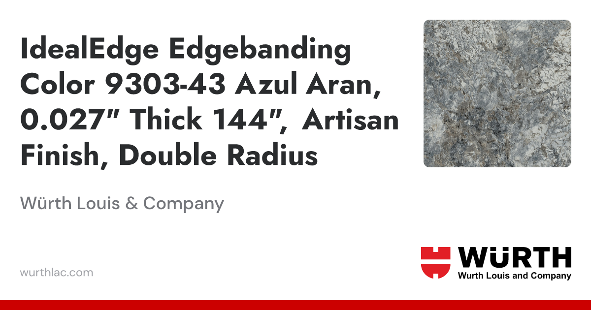IdealEdge Edgebanding Color 9303-43 Azul Aran, 0.027" Thick 144 ...