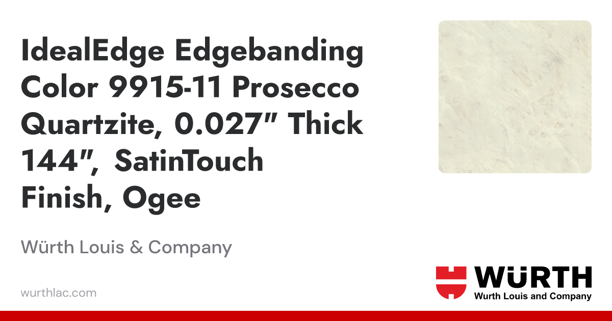 IdealEdge Edgebanding Color 9915-11 Prosecco Quartzite, 0.027" Thick ...