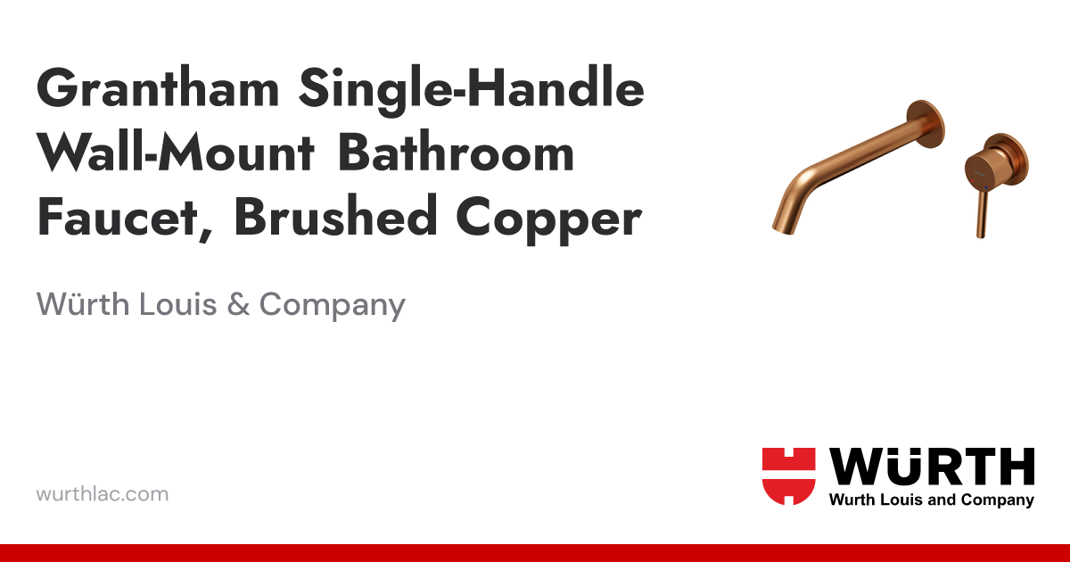 Grantham Single-Handle Wall-Mount Bathroom Faucet, Brushed Copper ...