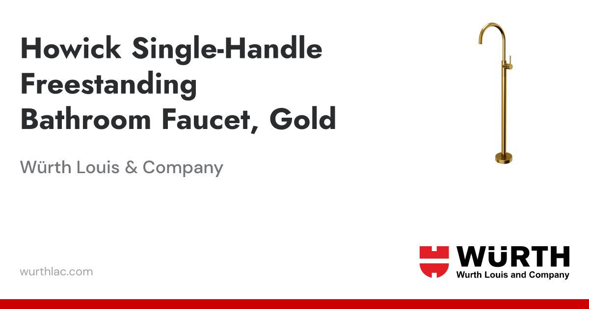 Howick Single-Handle Freestanding Bathroom Faucet, Gold | Würth Louis ...